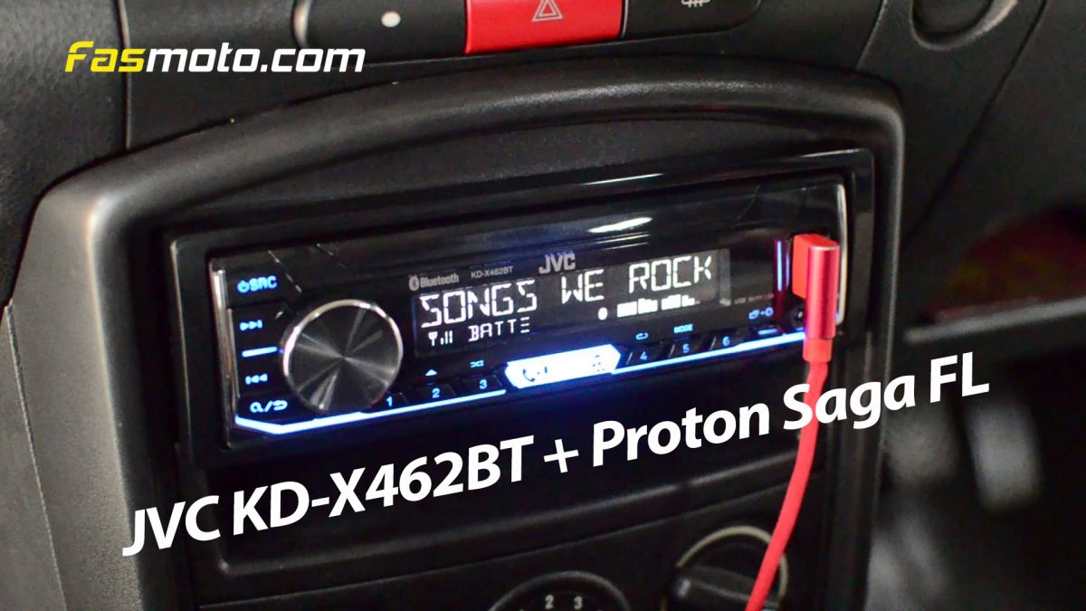 JVC KD-X462BT installed in a Proton Saga FL (2nd Gen Face Lift) – Audiotech by Fasmoto