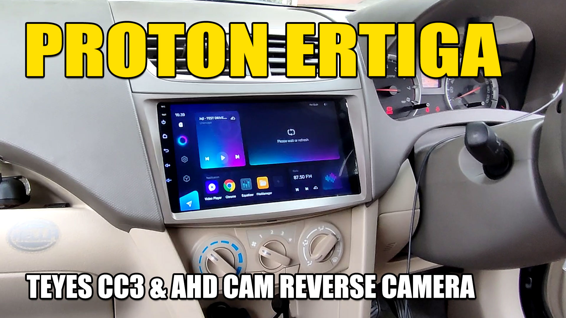 Proton Ertiga / Teyes CC3 Android head unit & AHD reverse camera – Audiotech by Fasmoto