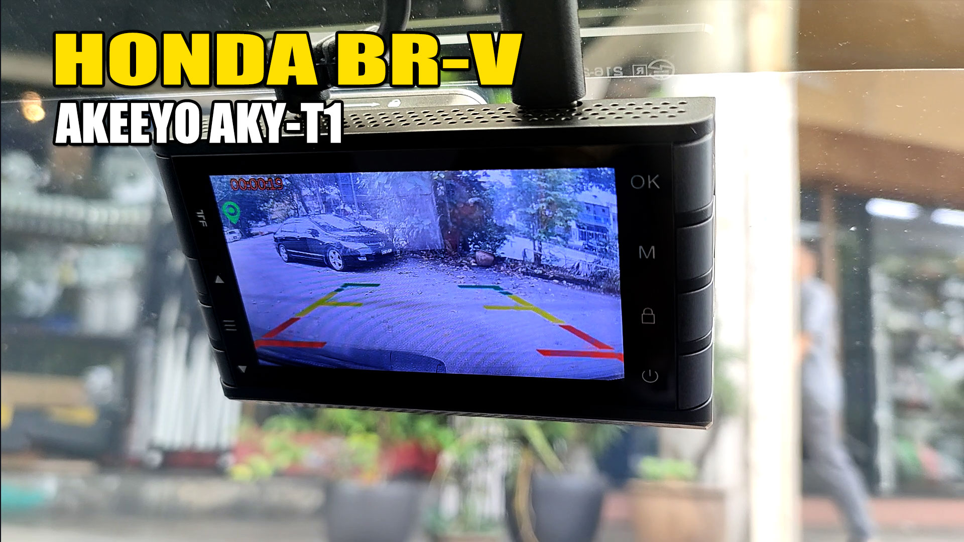 Akeeyo AKY-T1 / Honda BR-V. Rear cam doubles as reversing camera – Audiotech by Fasmoto
