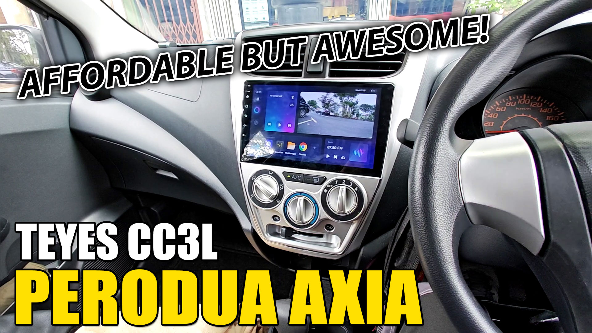 Installed the Teyes CC3L into the Perodua Axia along with teyes AHD ...